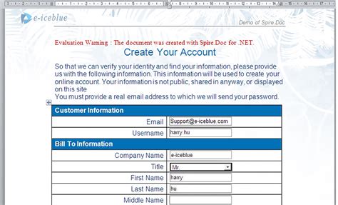 Fill Form Fields In Word Document In C