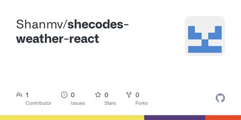 Github Shanmvshecodes Weather React