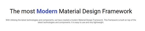 Github Tronic Material Modern Material Design Framework