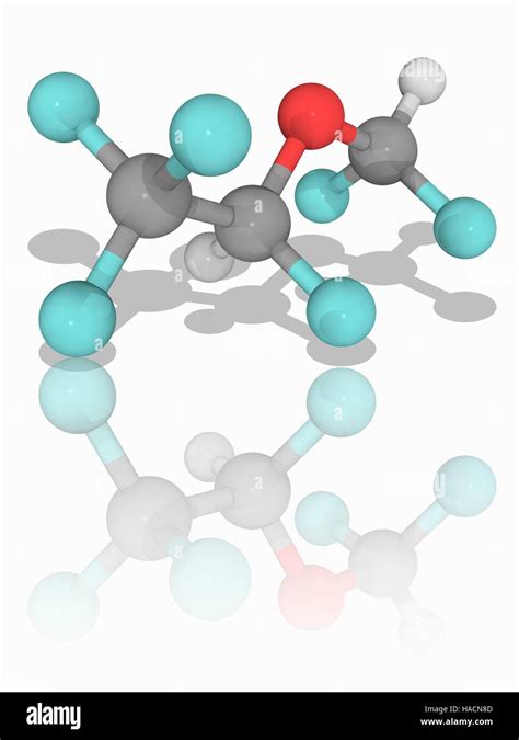 Desflurane Anaesthetic Molecular Model Of The Anaesthetic Drug