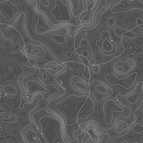 복사에 대 한 공간을 가진 원활한 패턴 지형도 배경 원활한 질감 선 지형도 등고선 배경 지리적 격자 지형 위에 산 하이킹 코스 프리미엄 벡터