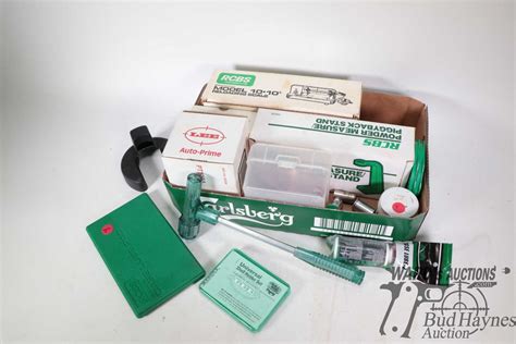 Selection Of Reloading Tools Including Rcbs Model 1010 Scale Lee Auto Prime Rcbs Powder Measure Pi