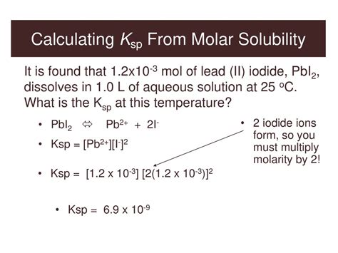 Ksp Calculations Chemistry Lasopastaff