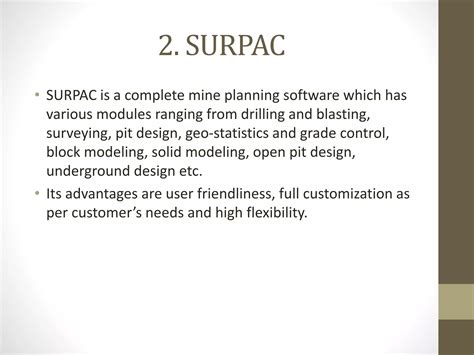Block Modeling Using Surpac Pptx Databases Computer Software And Applications