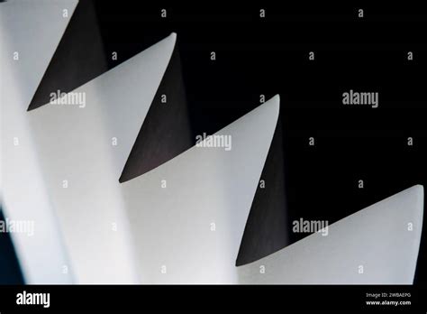 Abstract Sharp Triangular Lines In Closeup Stock Photo Alamy