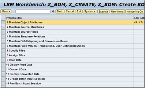 Lsmw Bom Upload Using Direct Input Method Sap Reference
