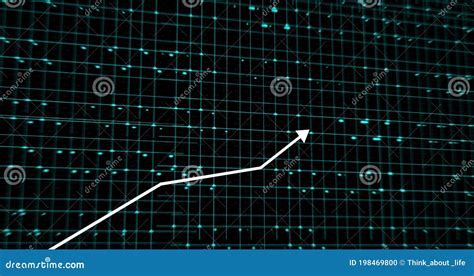 Success Arrow Growth With Business Graph Business Arrow Growing Graph With Bar Chart Stock