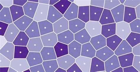 Voronoi Diagram With Force Directed Nodes And Delaunay Links