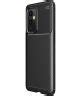 OnePlus 9 Hoesje Siliconen Carbon TPU Back Cover Zwart GSMpunt Nl