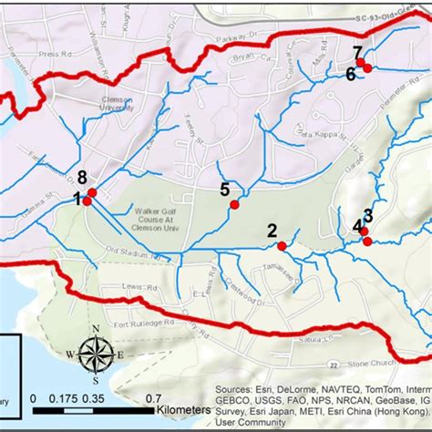 Estimated Riparian Buffer Zones Rbzs For Perennial Ephemeral And