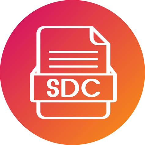 Sdc File Format Vector Icon 29463616 Vector Art At Vecteezy