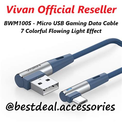 Jual Vivan Bwm S Micro Usb Gaming Kabel Data Cable Android New Bwm Shopee Indonesia