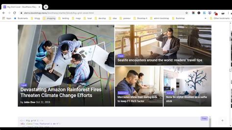 Bootstrap News Template Bootstrap 4 YouTube