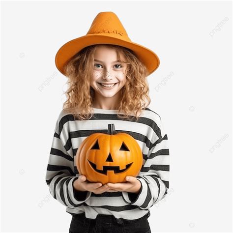 할로윈 장면에서 손에 호박을 변장한 소녀 묘비 할로윈 복장 할로윈 몬스터 Png 일러스트 및 이미지 에 대한 무료 다운로드 Pngtree