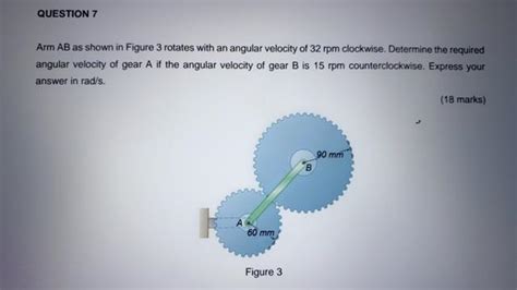 Solved Arm Ab As Shown In Figure 3 Rotates With An Angular