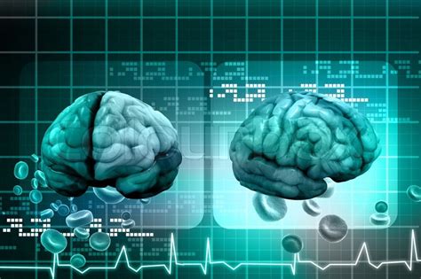 Human Brain And Dna Stock Image Colourbox