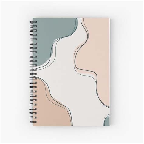 Neutral Abstract Spiral Notebook For Sale By Madisonrehagen Simple Notebook Cool Notebooks