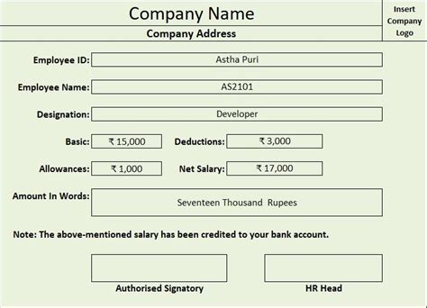 Ready To Use Simple Salary Sheet Excel Template MSOfficeGeek