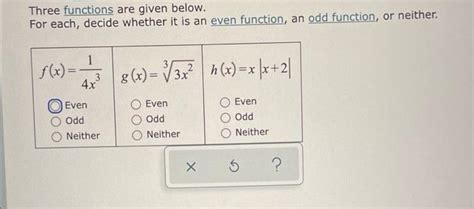 Solved Three Functions Are Given Below For Each Decide