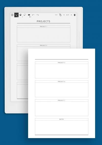 Download Printable Project List Template PDF Download Printable Project List Template PDF