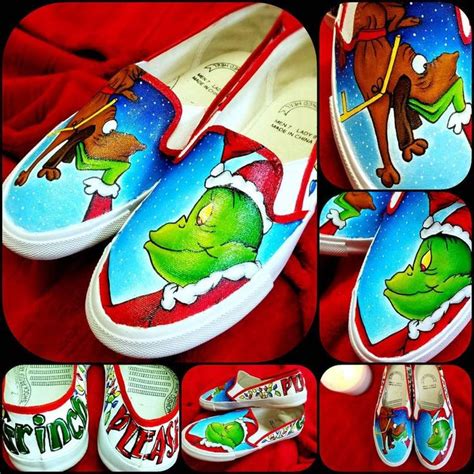 How the Grinch Stole Christmas Shoes | Etsy | Christmas shoes, Grinch ...