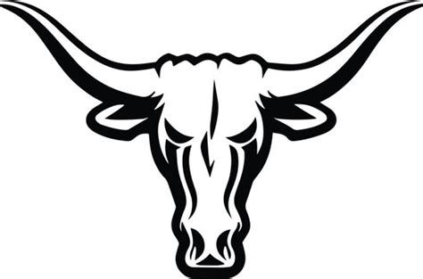 Texas Longhorn Svg Clipart Bull Vector Graphic Art Texas Etsy Clip