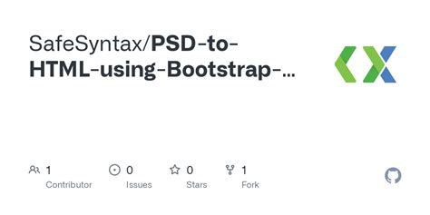 github safesyntax psd to html using bootstrap in bangla for beginners