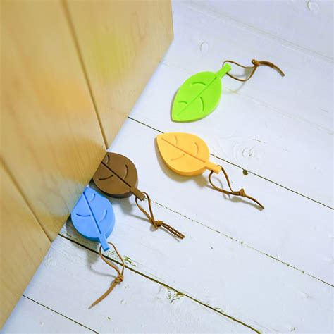 실리콘 방문 도어 문 스토퍼 나뭇잎 문닫힘 방지 문고정 문쾅 바닥 문꽝 스톱 도어스토퍼 감도 깊은 취향 셀렉트샵 29cm