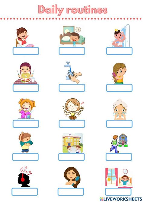 Daily Routines Exercises