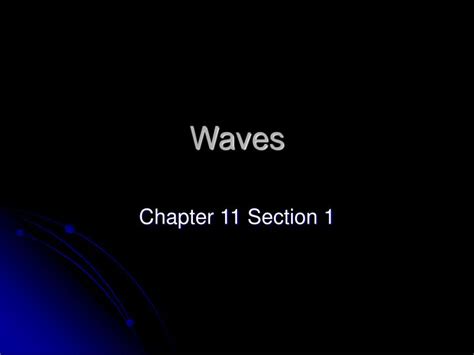 PPT Waves PowerPoint Presentation Free Download ID 5758836