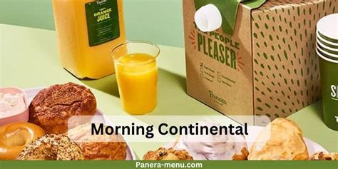 Panera Bread Bagels Menu 2025