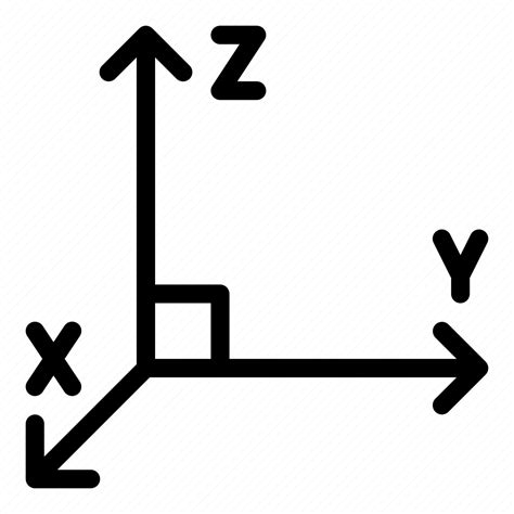 Xyz Coordinate Axes System Of Axes Measure Icon Download On