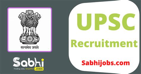 UPSC Recruitment Latest Jobs Upsc Gov In