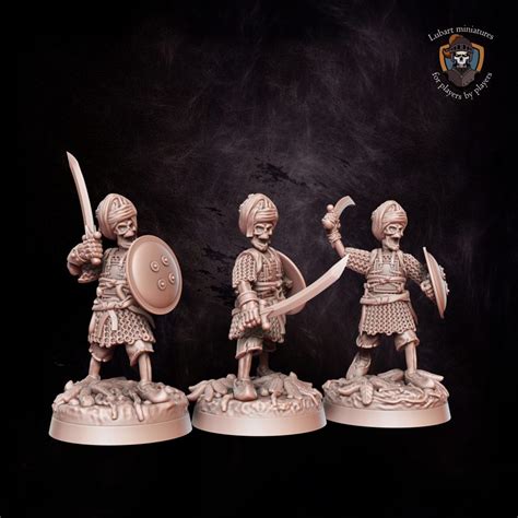 Skeleton Warriors Dnd Miniatures 3d Digital Model