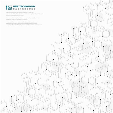 Abstract Hexagon Background Modern Technology Vector Image