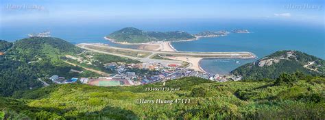 Harry 47111 寬景 數位接圖 馬祖 北竿 壁山觀景台俯瞰塘岐村 北竿機場 北竿航空站 后沃村 馬祖列島 馬祖國家風景區 離島 福建省