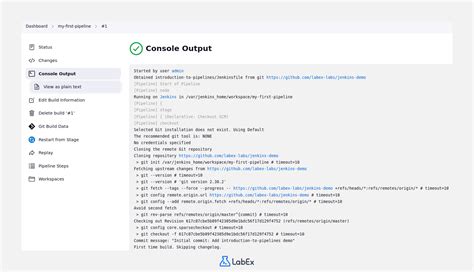 Create And Run A Basic Jenkins Pipeline Labex