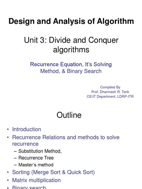 Unit 31 Recurrence Method Pdf Mathematics Mathematical Objects