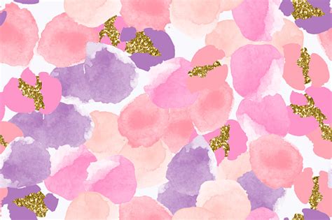 벡터로 만든 다채로운 수채화와 골드 반짝이 모양의 색상 추상적이고 다양한 원활한 패턴 가리기에 대한 스톡 벡터 아트 및 기타 이미지 가리기 금 금속 기하 도형