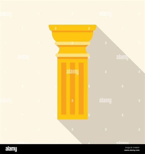 Architectural Detail Featuring A Golden Fluted Column Representing Classical Design And