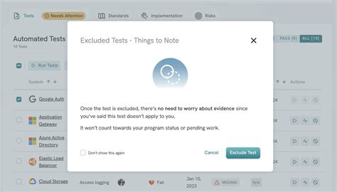 Excluding A Control Test Or Resource