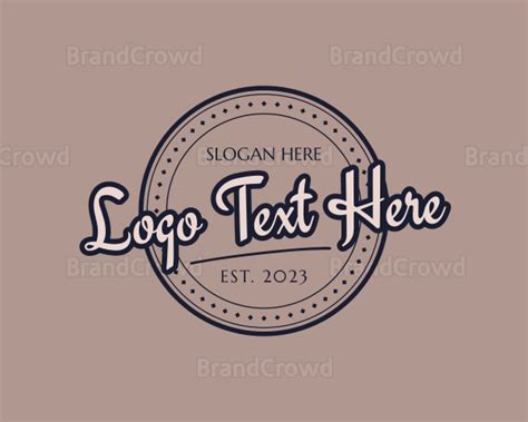 Classic Rustic Business Logo Brandcrowd Logo Maker