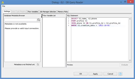 Db Refresh With Database Readerlegacy Knime Analytics Platform