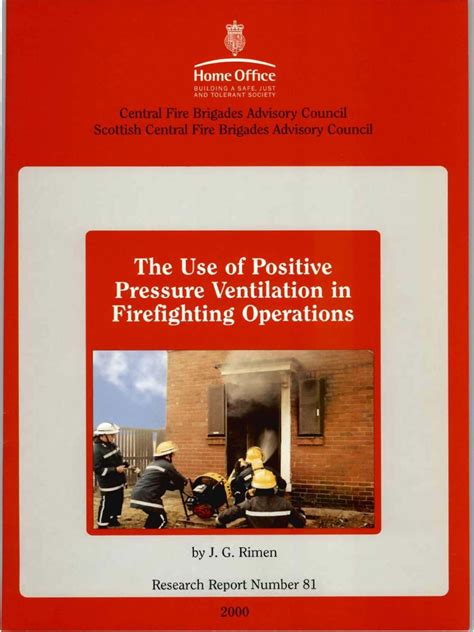 The Use Of Positive Pressure Ventilation In Firefighting Operations Pdf Pdf Ventilation