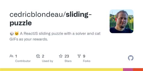 Github Cedricblondeausliding Puzzle Gamediecat A Reactjs Sliding Puzzle With A Solver