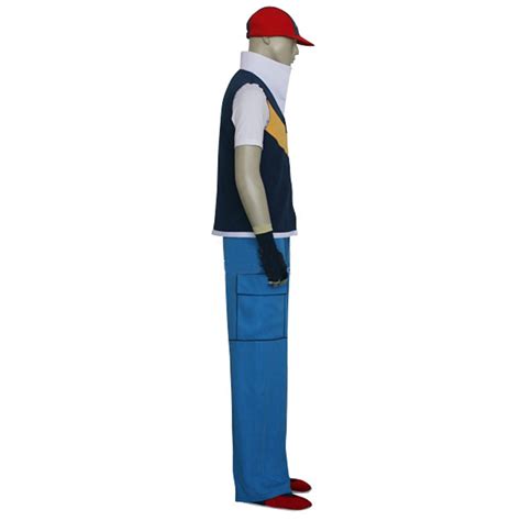 Anime Ash Ketchum Cosplay Full Set Halloween Costume