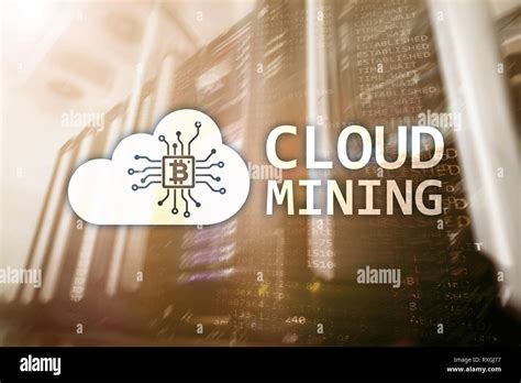 Cloud Computing Data Or Cryptocurrency Bitcoin Ethereum Mining In