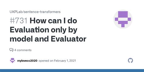 How Can I Do Evaluation Only By Model And Evaluator Issue UKPLab Sentence Transformers
