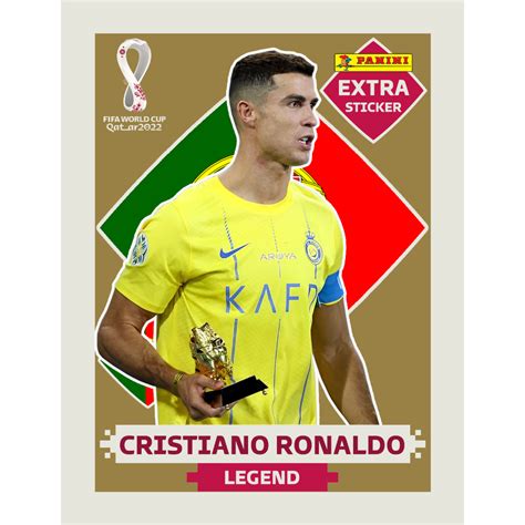Figurinha Copa Do Mundo Cristiano Ronaldo Especial Al Nassr Gold