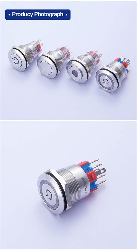 Arcolps 19毫米瞬时按钮开关 Buy 按钮开关 瞬时按钮开关 金属按钮开关 Product On